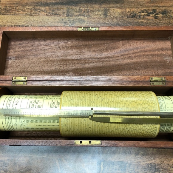 Other | Antique 194 Fullers Cylindrical Scientific Slide Rule Stanley ...